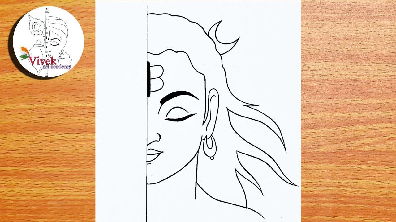 Mahadev Drawing Step by Step | Easy Drawing | How to Draw Mahadev Easy ...