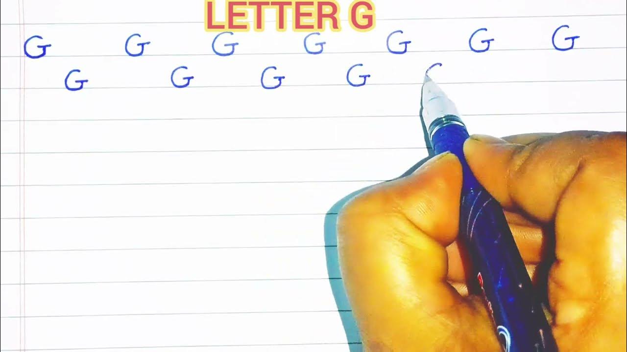 Letter G Writing Practice for Kids | G Likhna Seekhen | Easy Writing ...