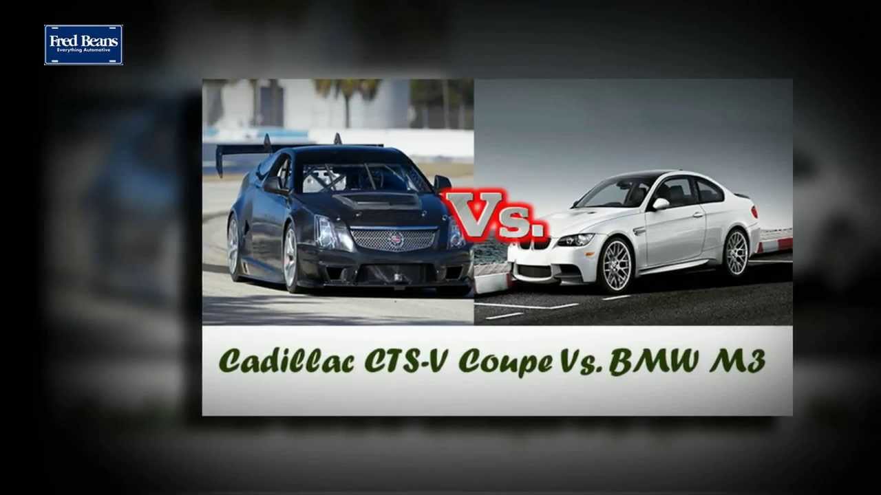 2014 Cadillac CTS V Coupe Vs 2013 BMW M3 Cadillac Dealer 19103 - YouTube