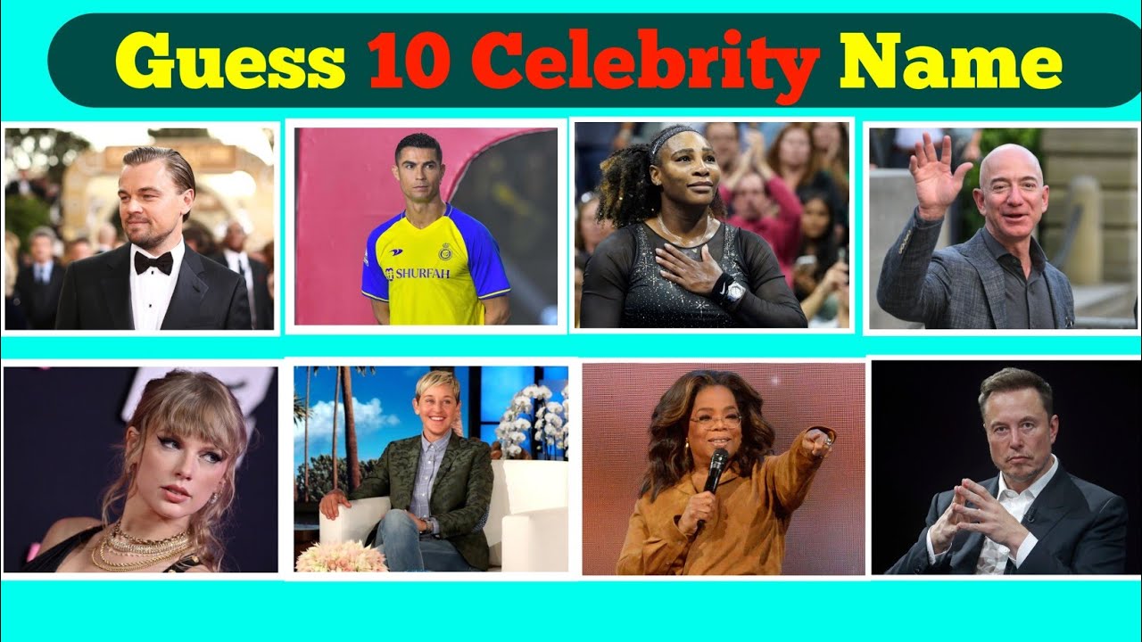 Guess The Celebrity Name By Profession || Guessing challenge || Quiz ...