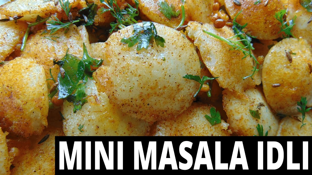 Masala Idli Recipe | Easy Mini Masala Idli For Snacks - YouTube