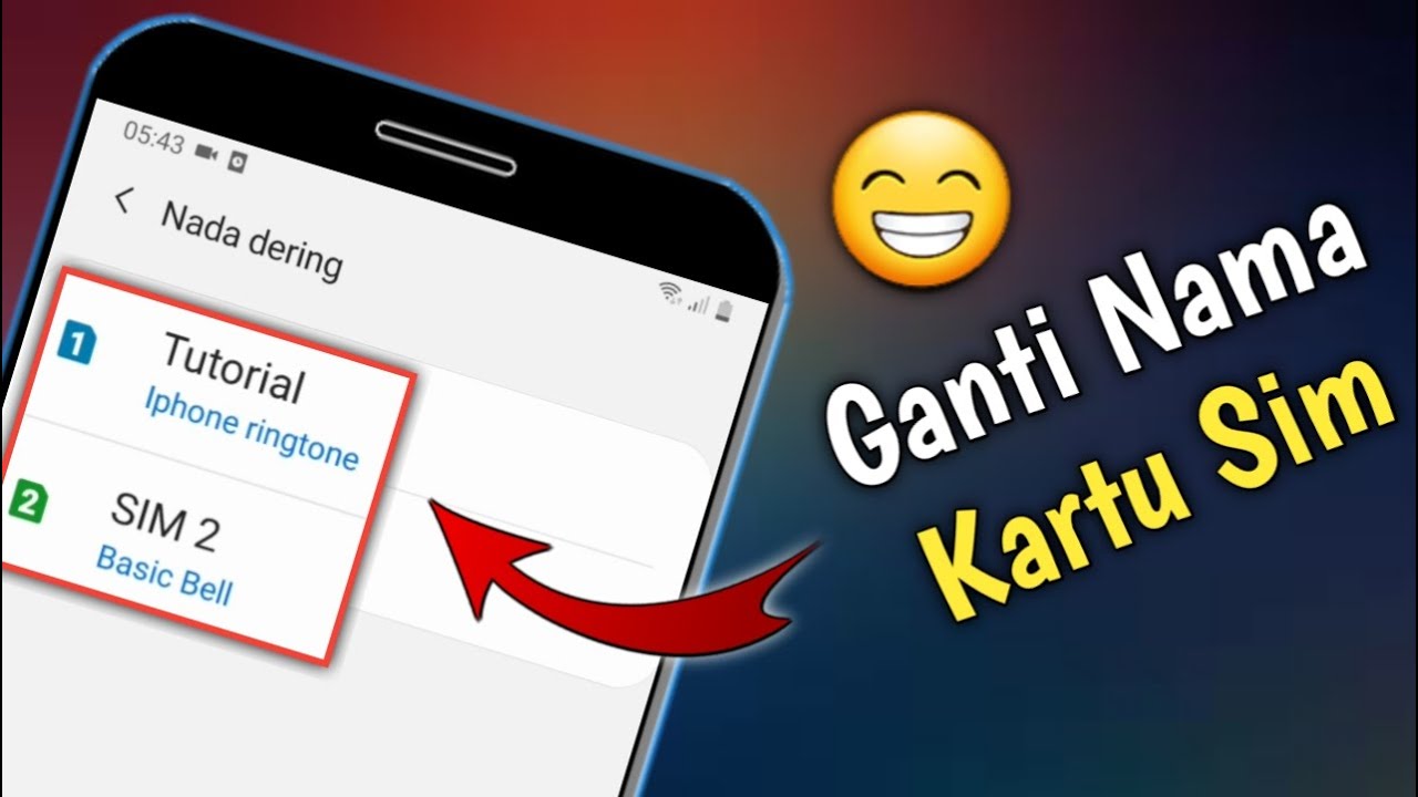 Cara Mengubah Nama Kartu Sim Di Hp Android - YouTube