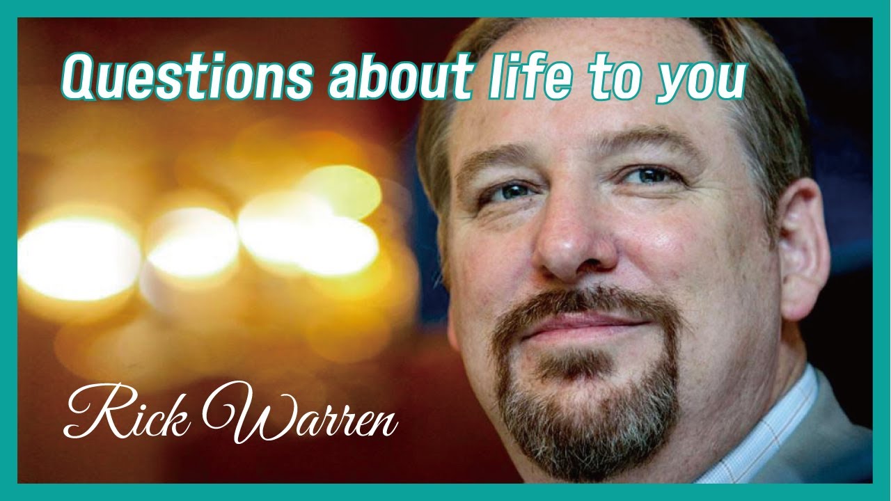 Have a moment to think about your purpose in life | Rick Warren ...