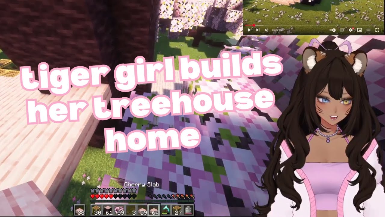 I MAKE TREEHOUSE (potential failed attempts) 𓆩ꨄ︎𓆪 [Minecraft VOD] - YouTube