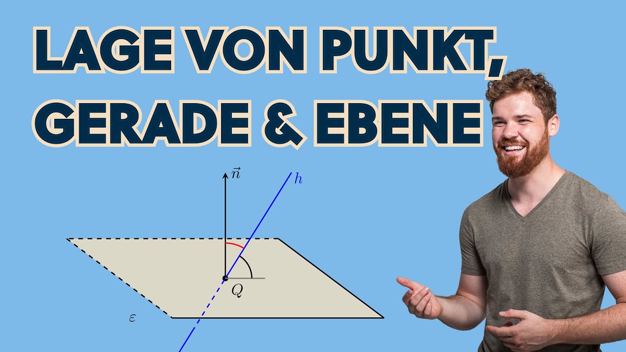 Lagebeziehungen zwischen Punkt, Gerade & Ebene (Abstand und Winkel ...