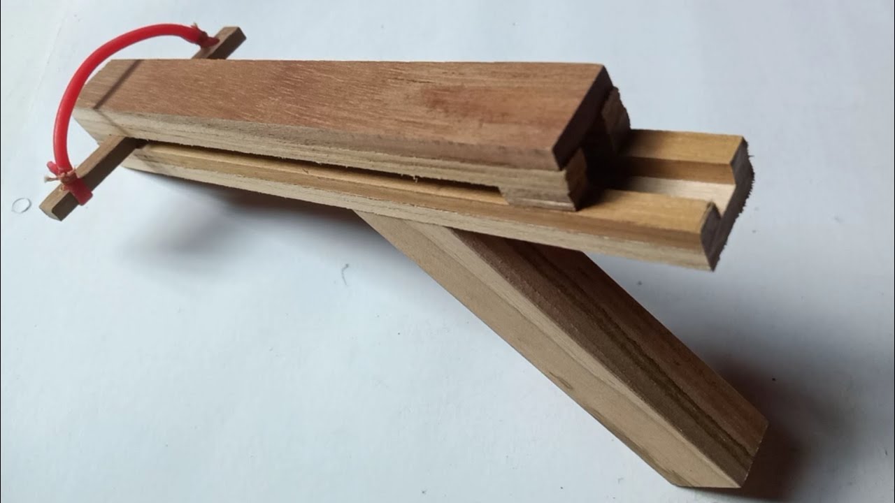 DIY Slingshot Made From Wooden Sticks - YouTube