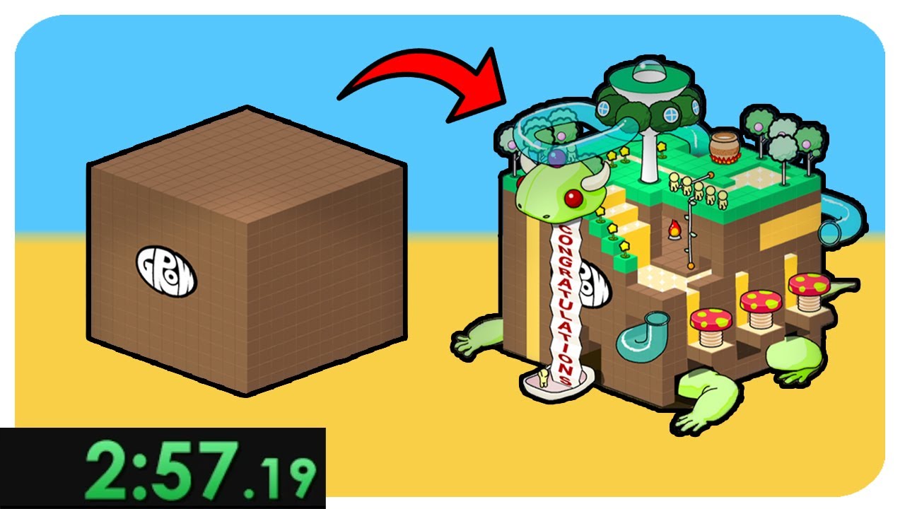 Dew Robi Speedrun Grow Cube - YouTube