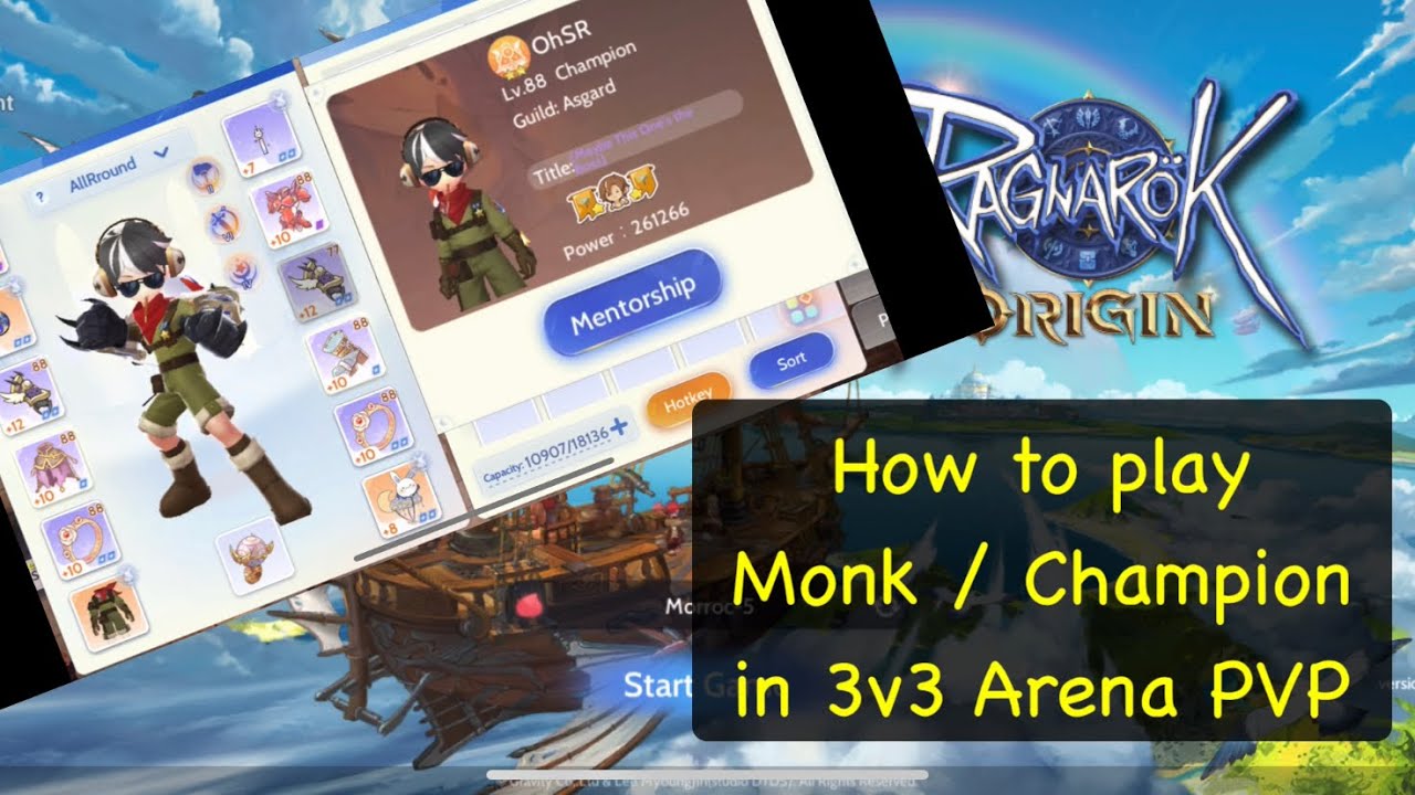 How to play Monk / Champion in 3v3 Arena "PVP" - YouTube