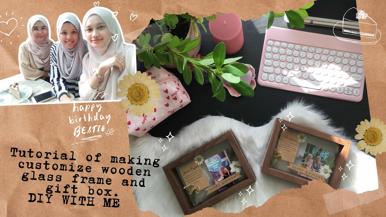 Tutorial DIY birthday gift box for my friends | Shopee haul and ...