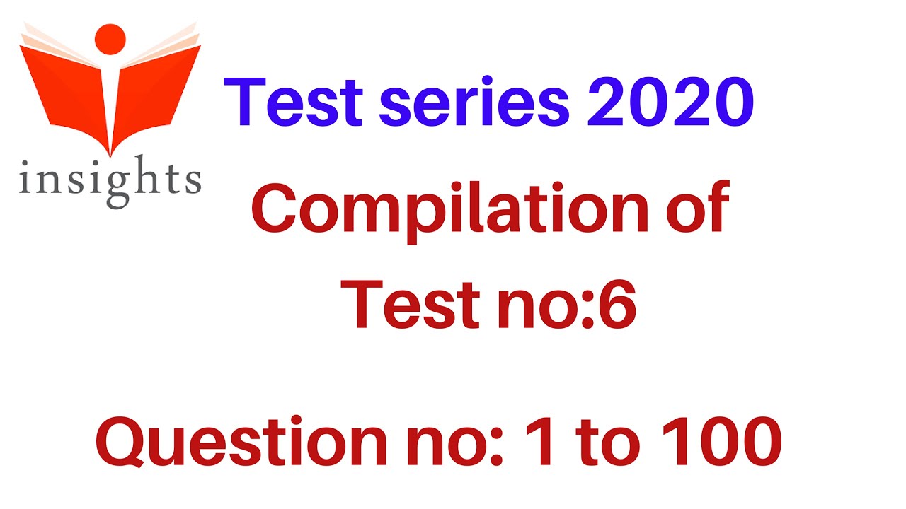 Compilation of Test no:6 ( Questions no:1 to 100) - YouTube