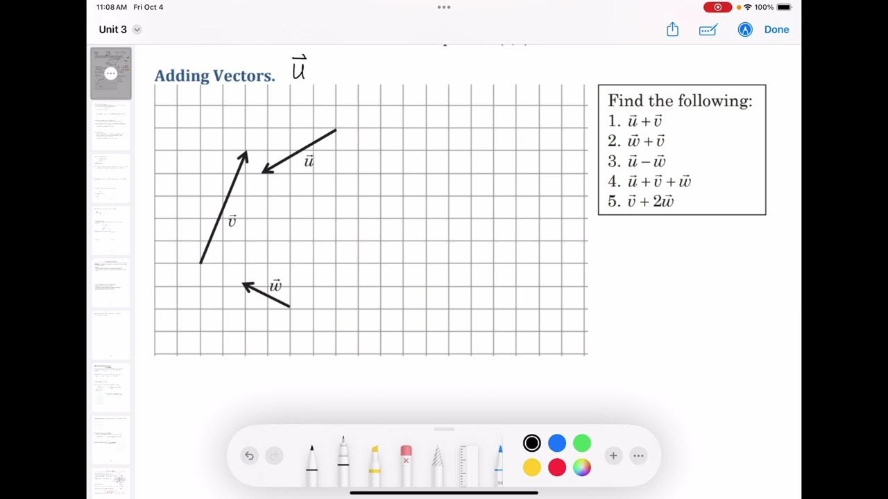 Math 2412 Precalculus Ch 3.1 Vectors - YouTube
