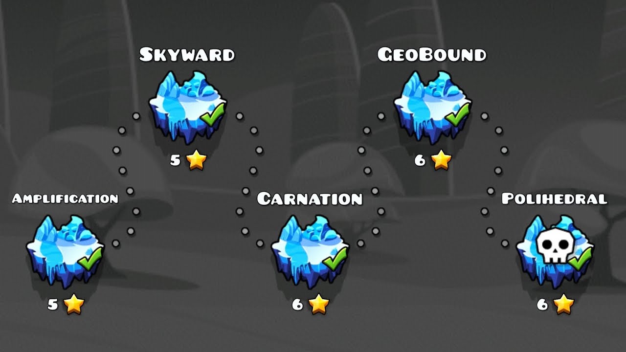 geometry dash - ice gauntlet - all levels! - YouTube