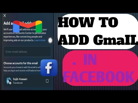 How Add Gmail In Facebook. How Add Email in Facebook (2024) - YouTube