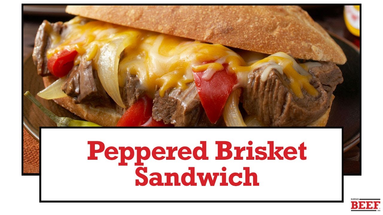Pepper Brisket Party Sandwich - YouTube