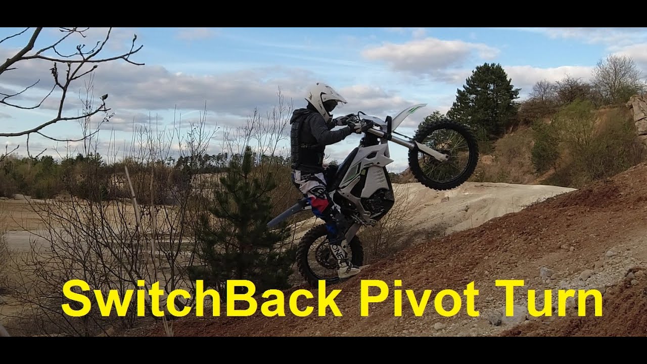 SwitchBack Pivot Turn learning - electric dirtbike Éčko enduro - YouTube