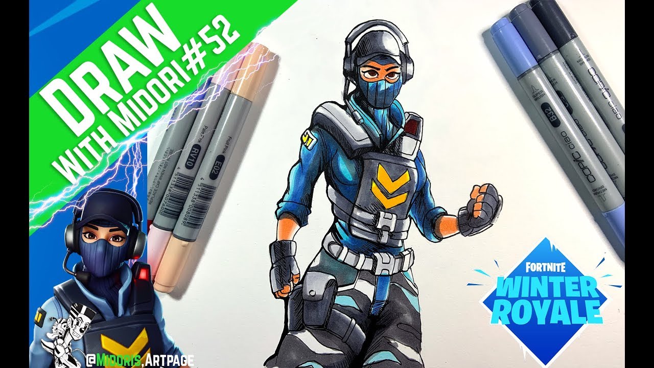 Lets Draw Fortnite Leaked Season 7 Waypoint Skin - YouTube