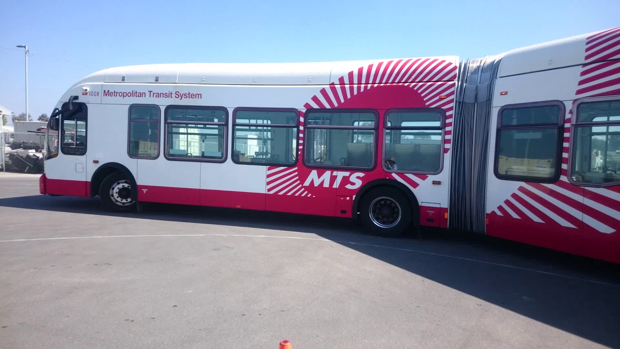 Articulated Bus (u turn movement, ground view) - YouTube