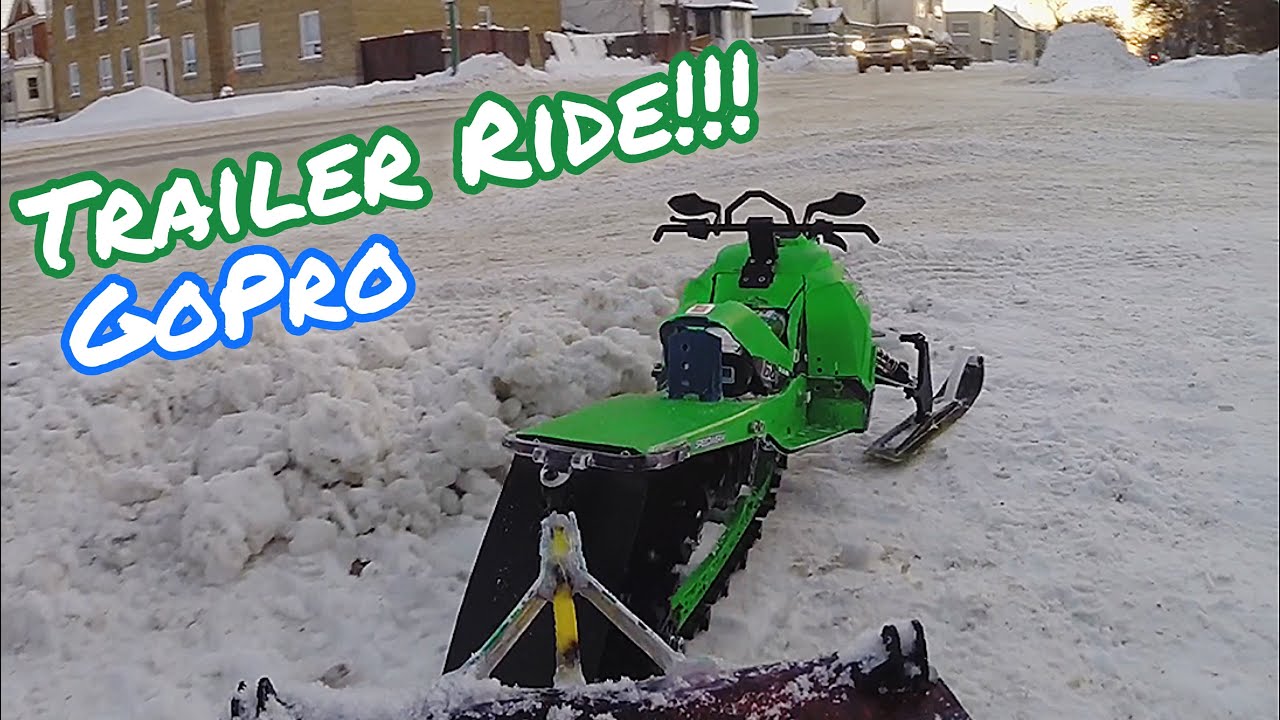 Long Track RC Snowmobile trailer Ride GOPRO!!! - YouTube