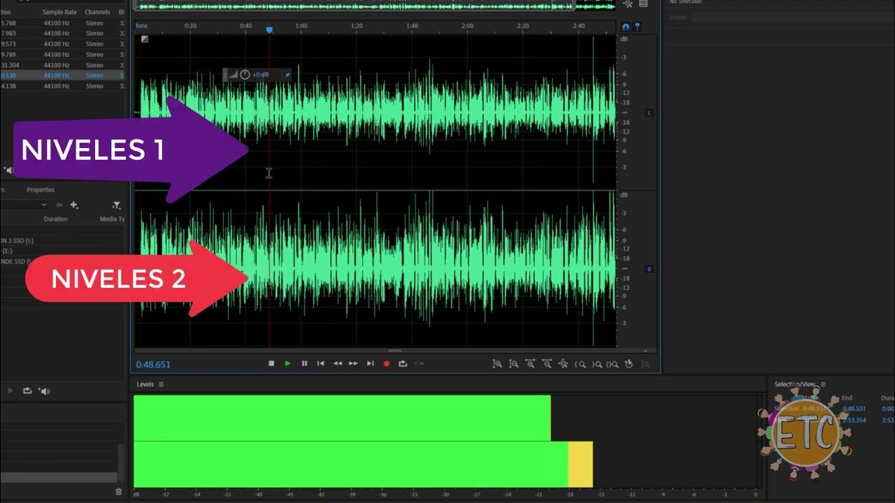🏆 ¿ CÓMO NIVELAR EL VOLUMEN DE UNA GRABACIÓN EN ADOBE AUDITION ? audio de mono a estéreo - YouTube