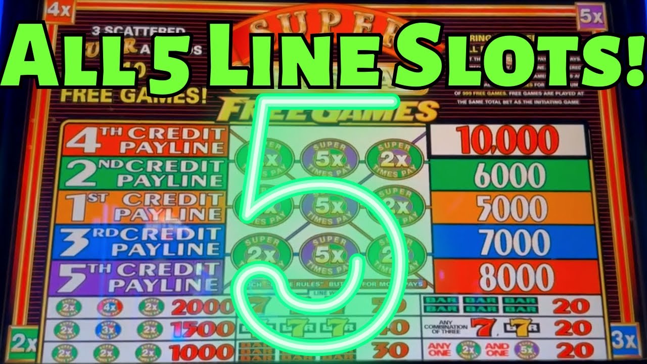 4 Slots! All 5 Line! - YouTube