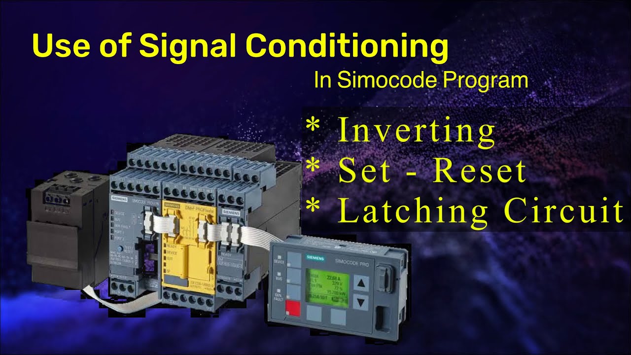 Signal Conditioning Program Use in Simocode Logic by TIA Portal - YouTube