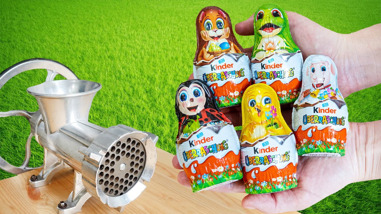 Kinder Surprise Toys vs Meat Grinder . ASMR Experiment. - YouTube
