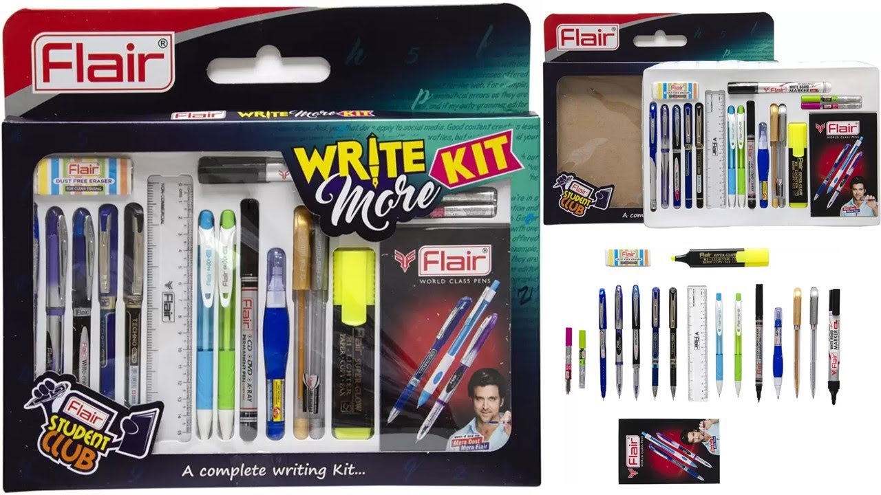 New Flair Write More Kit | Me Anshika - YouTube