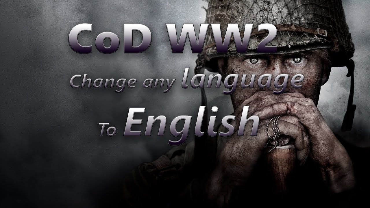How To Change Language on Call Of Duty WW2 - YouTube