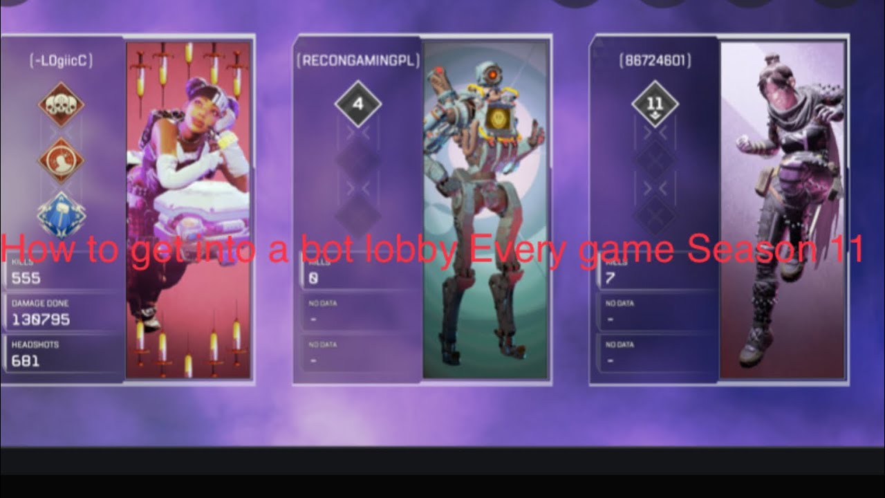How To Get Into Bot Lobbies In Apex Legends Season 11 - YouTube