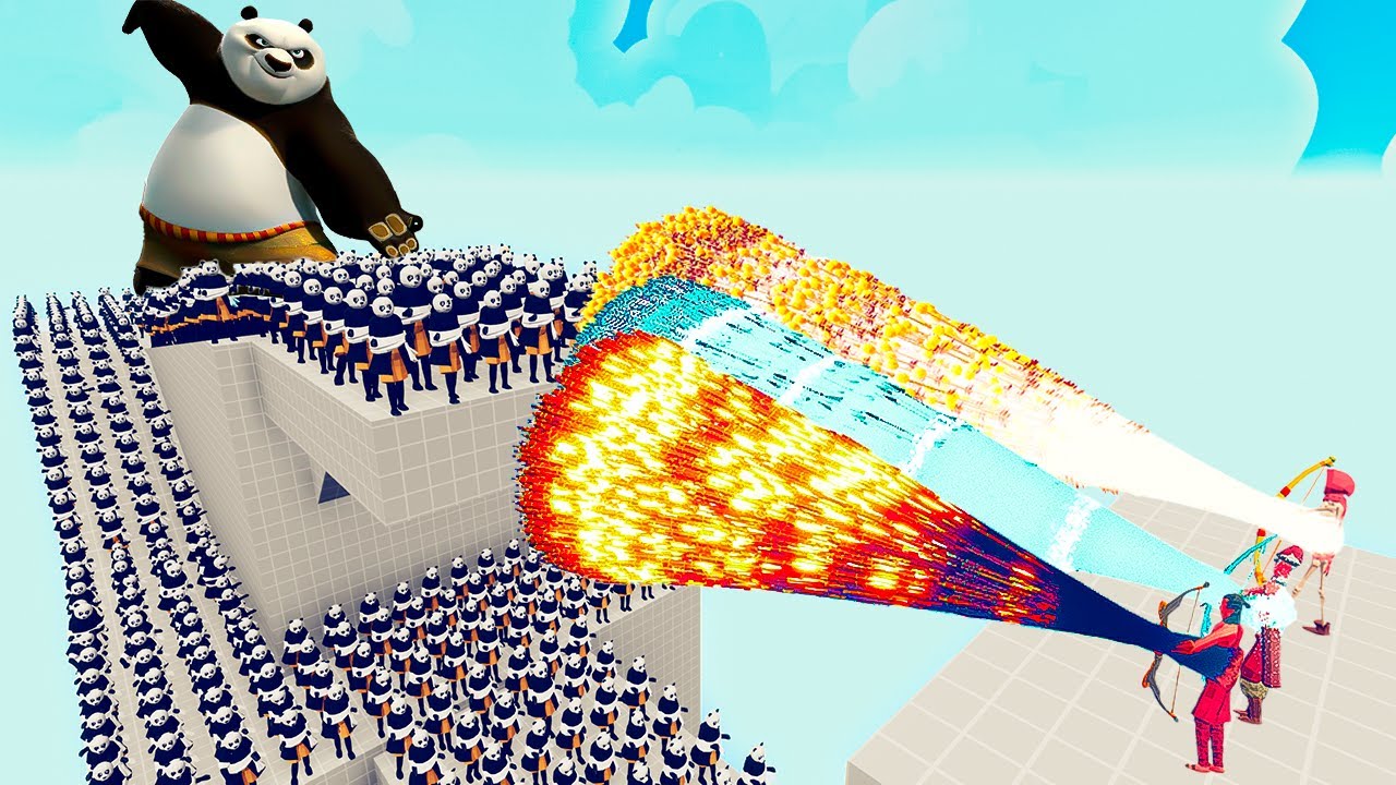 100x KUNG-FU PANDA + 2x GIANT vs 3x EVERY GOD - Totally Accurate Battle ...