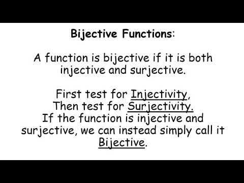 LCHL - Functions Revision - Injective, Surjective and Bijective - YouTube