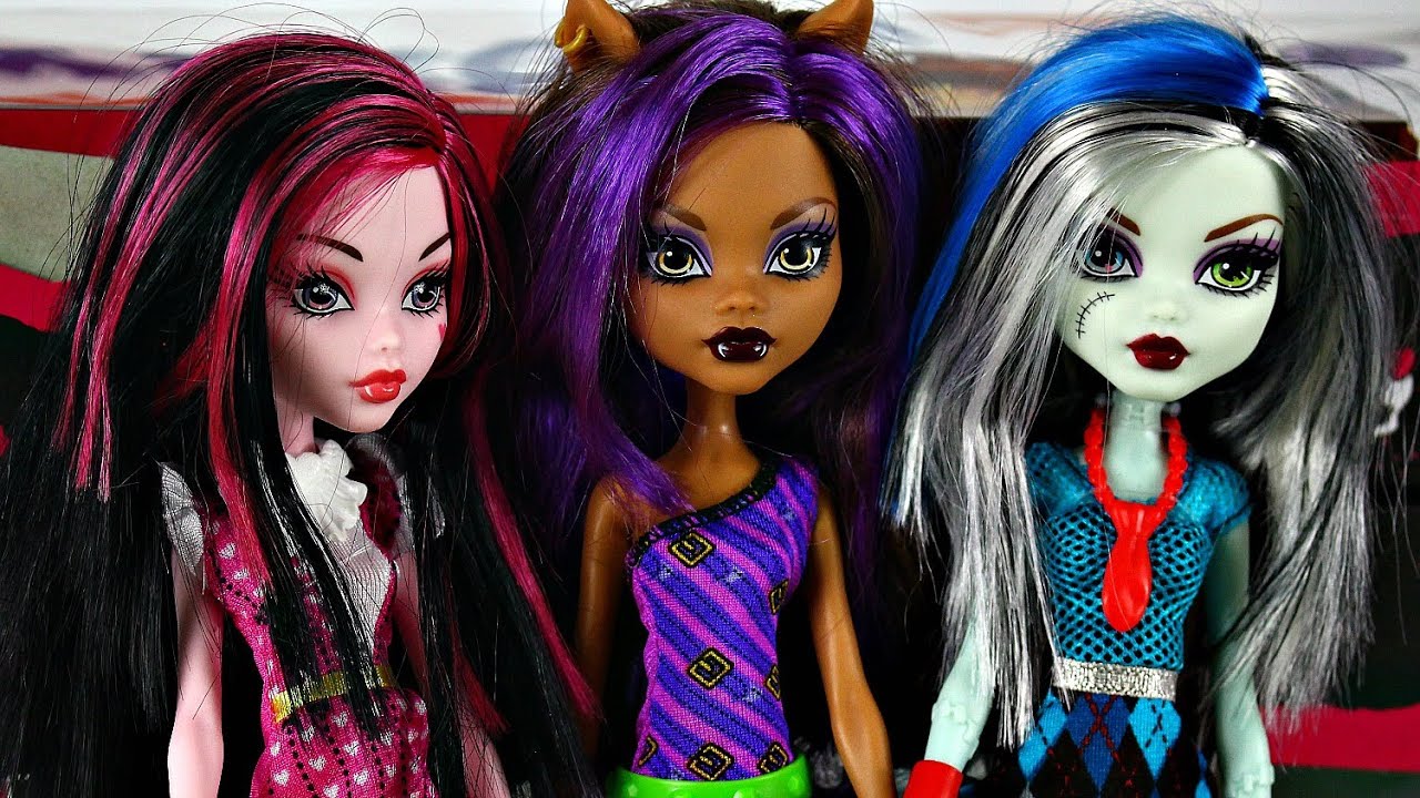 Monster High - Basic - Frankie Stein, Draculaura & Clawdeen Wolf ...