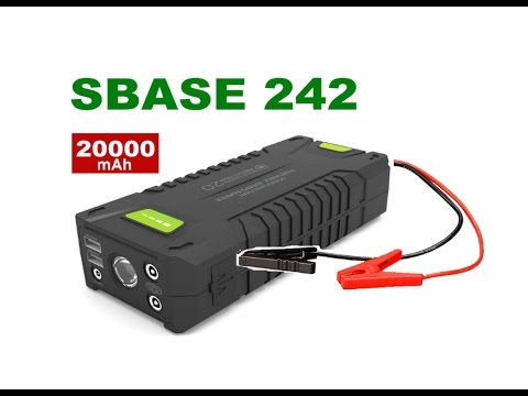 SBASE T242 пуско-зарядное. Запуск 3,2L дизель АКБ В ноль. - YouTube