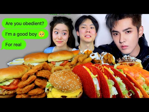 Reading Kris Wu's CRINGY Text Messages | Taco Bell & Burger King Mukbang