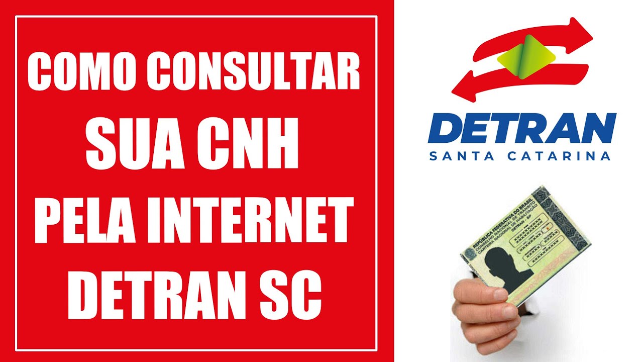 Como consultar sua CNH pela Internet DETRAN SC - YouTube