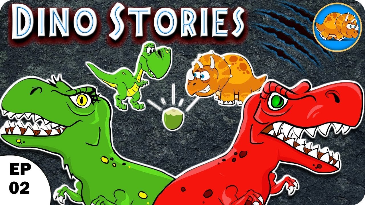 Quick sand and Dino l Dino Stories l Dinosaurs Cartoon For Children l ...