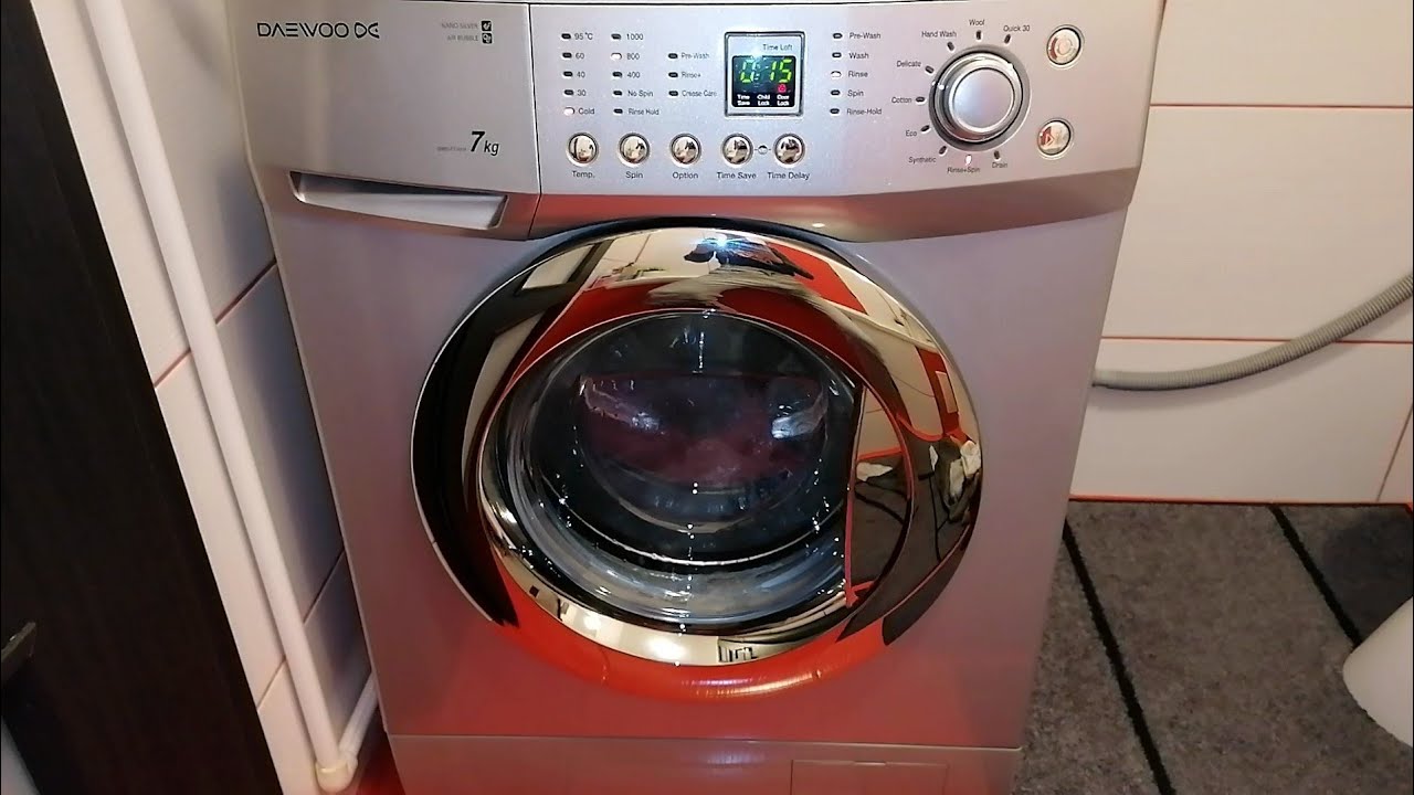 DAEWOO washing machine softener rinse - YouTube