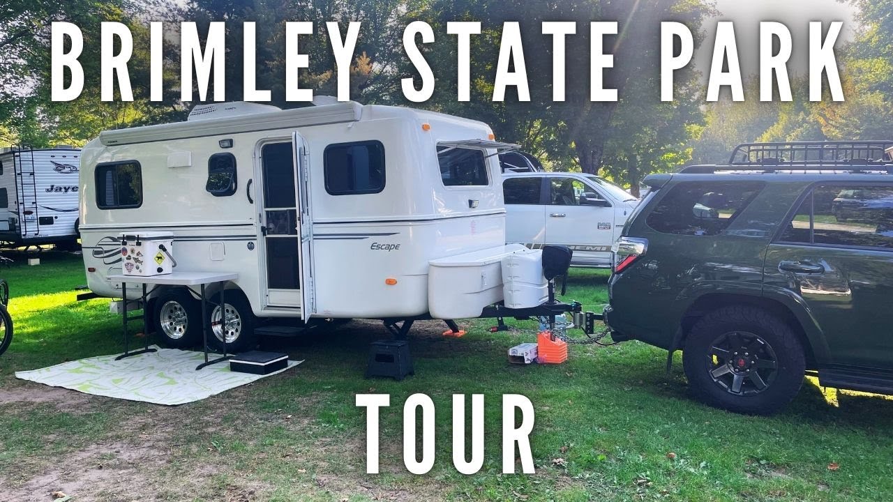 Brimley State Park Campground Tour | Camping Along Lake Superior - YouTube