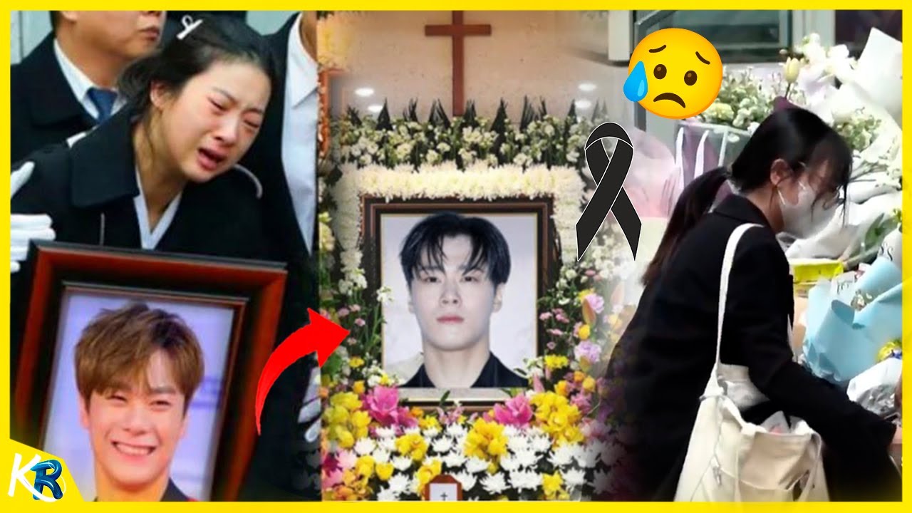 😢Family, friends and ASTRO members bid farewell to Moonbin on his final ...