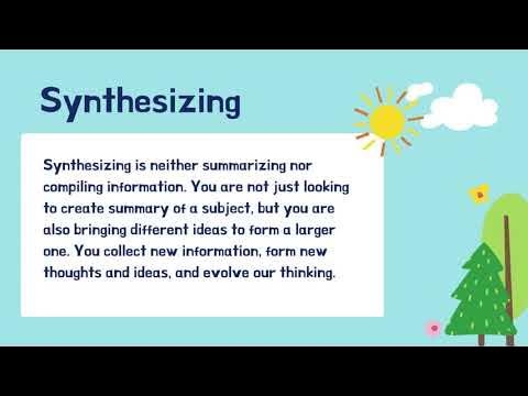 GRADE 8 ENGLISH-SYNTHESIZE INFORMATION FOUND IN VARIOUS SOURCES - YouTube