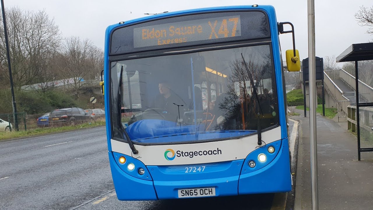 27247/SN65 OCH Stagecoach Northeast Adl Enviro 300 on the X47 - YouTube