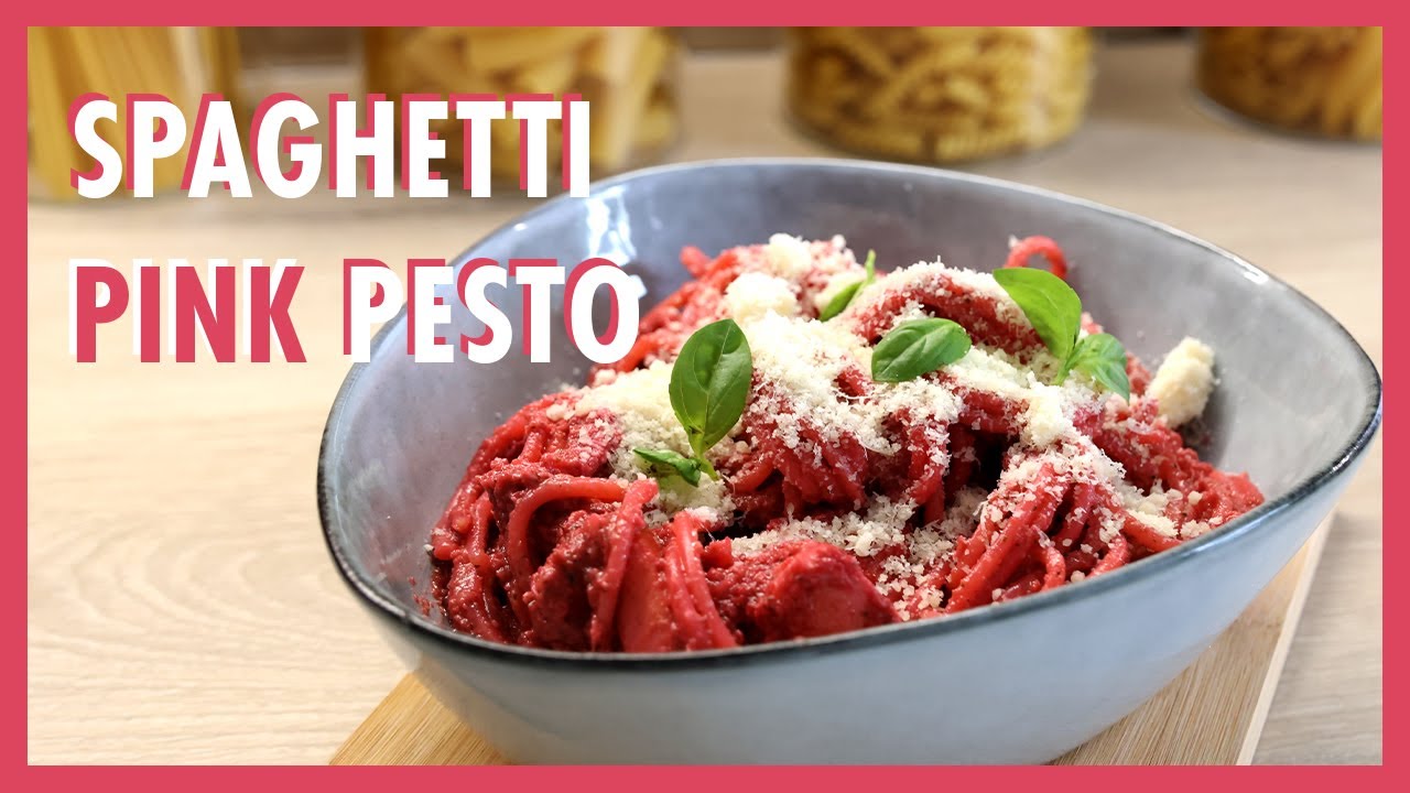 Spaghetti PINK pesto - LA SANTA PASTA - YouTube