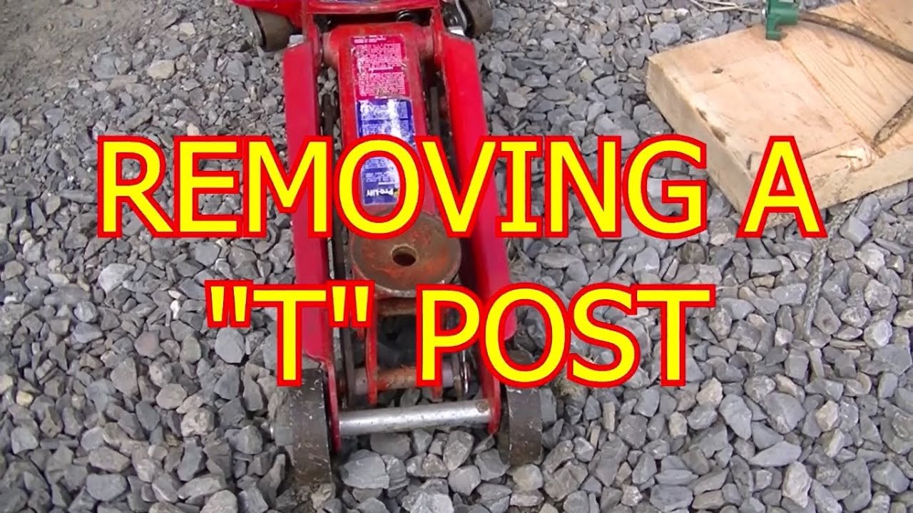 HOW TO REMOVE A "T" POST AND A RAILROAD CONNECTION - YouTube