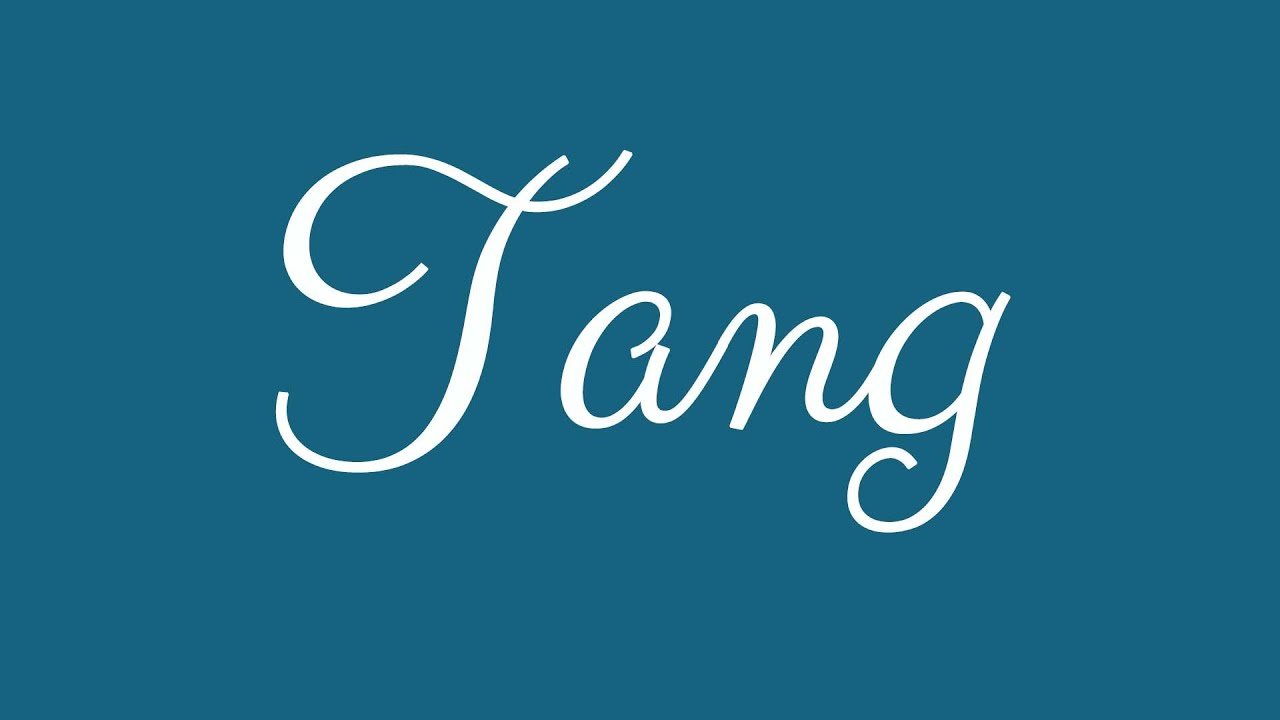 Tang English Cursive Handwriting Tutorial - YouTube