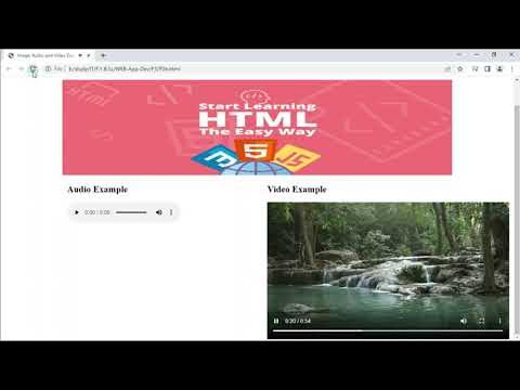 Design a web page embedding image, audio and video || HTML 5 || FYBSC-IT PRACTICAL - YouTube