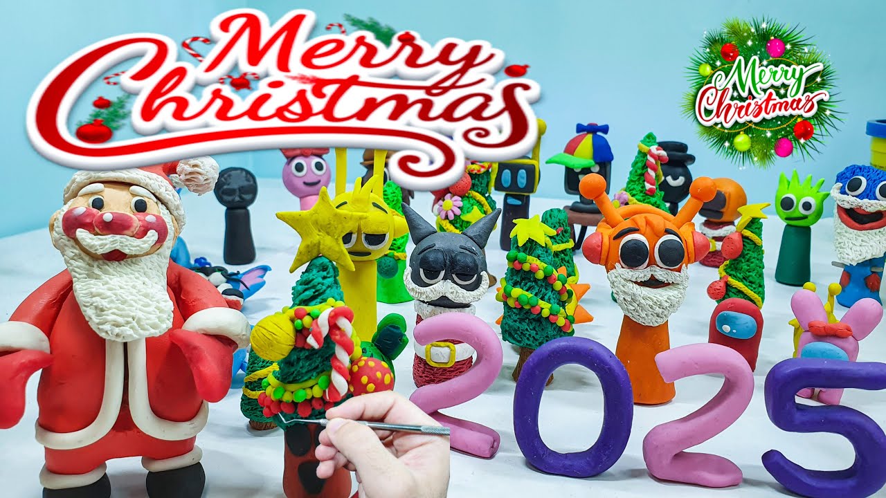 Merry Christmas 🎅🎄 All Sprunki Characters by Clay - YouTube