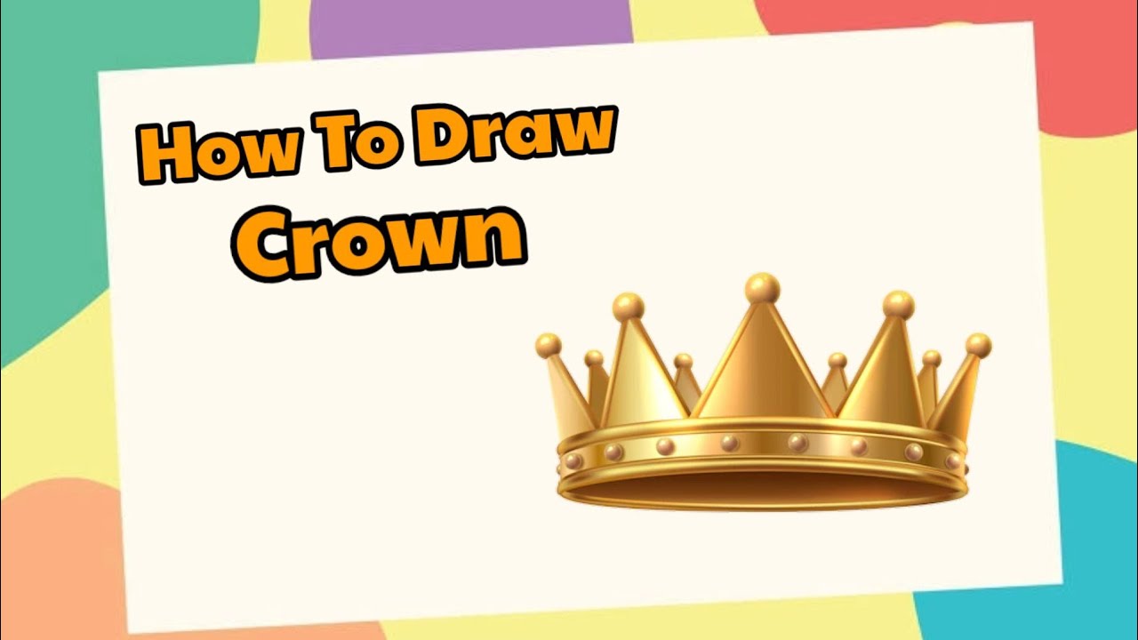 How To Draw Crown | Crown Drawing / Draw Crown - YouTube