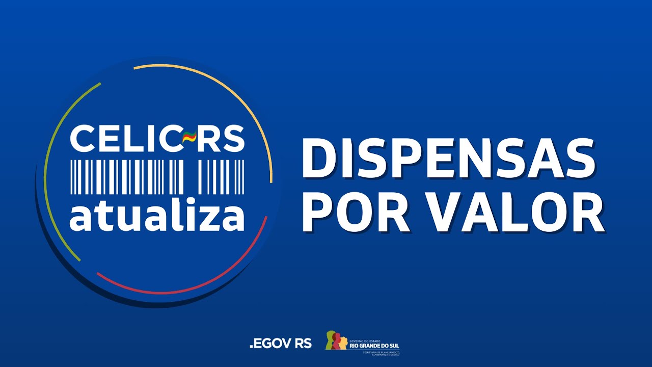 CELIC Atualiza: Dispensas por Valor - YouTube