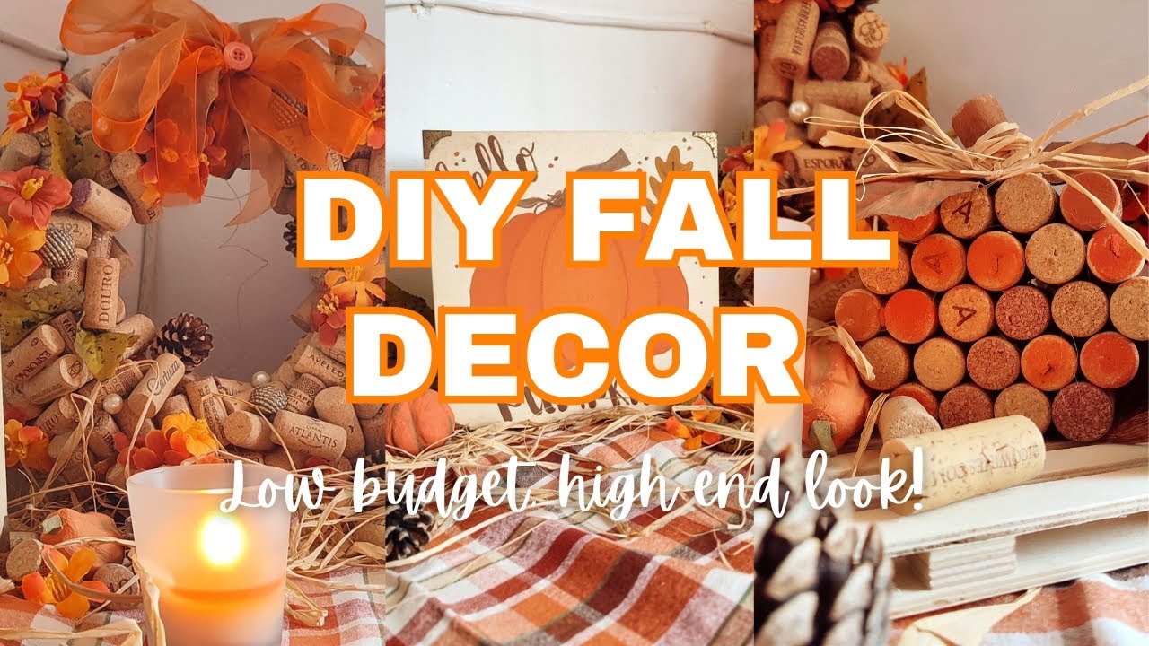 Simple Low Budget DIY Fall Decor With a High End Look! / Autumn Decor ...