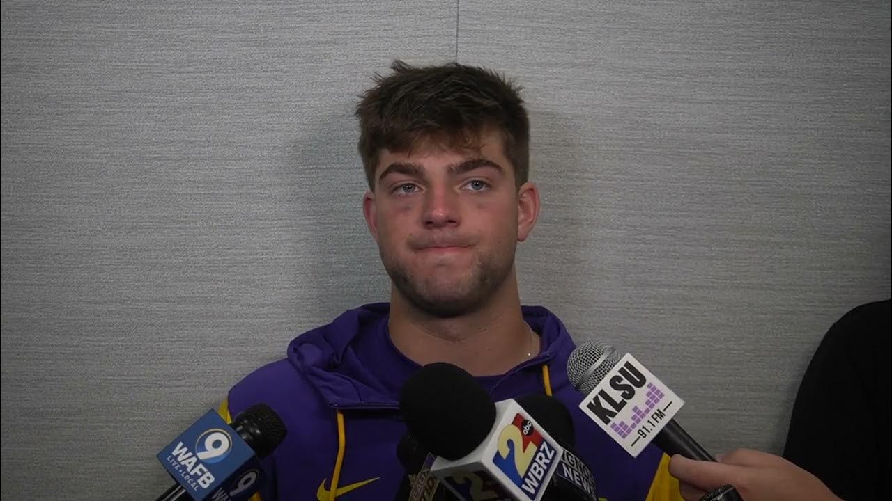 LSU QB Garrett Nussmeier, USC postgame interview - YouTube